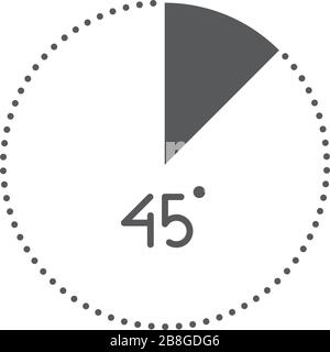 Icona angolo 45 gradi. Simbolo matematico della geometria. Simbolo di ...