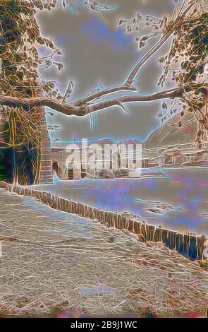 Fiume Oronte, 1898, il Orontes o asi è un verso nord-fiume che scorre ...