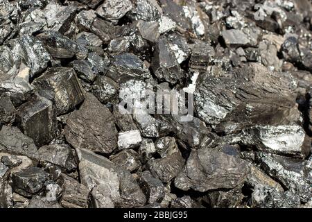 Carbon fossile di carbone Carbone texture Foto stock - Alamy