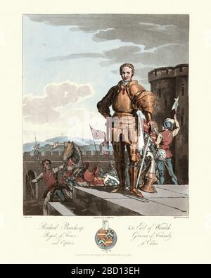 Medioevo, cavalieri, cavaliere inglese all'inizio del XIII secolo ...