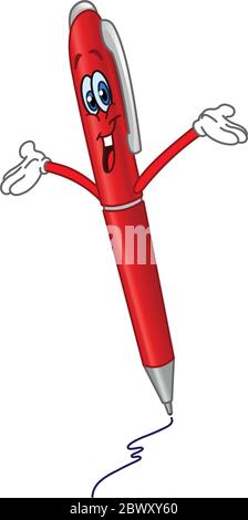 Scuola di Cartoon kids alzando la mano in classe Immagine e Vettoriale ...