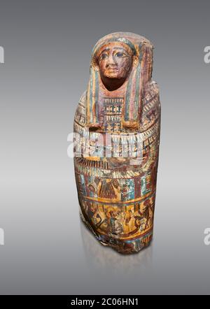 Antica maschera funeraria egiziana di Merit - tomba di Kha, Tomba di ...