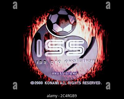 ISS Pro Evolution - Sony PlayStation 1 PSX - solo per uso editoriale ...