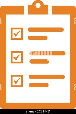 Elenco di controllo, icona completa attività. Icona bella ...