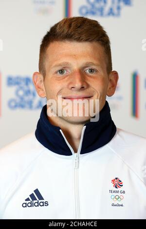 Sam Ward durante una sessione del Team GB per le Olimpiadi di Parigi ...