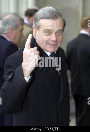 Former England cricket captain Colin Cowdrey, with his eldest son ...