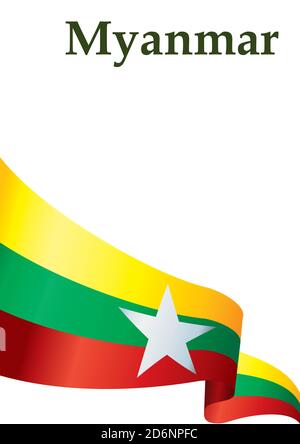 Bandiera di Myanmar, Repubblica dell'Unione di Myanmar. Modello per il ...