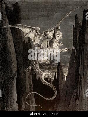 Gustave Doré - Dante Alighieri - Inferno - piatto 9 (canto III - Charon ...