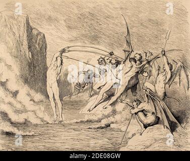 Dante Divina Commedia - Inferno - XXI canto dove gli abbezzatori Sono ...