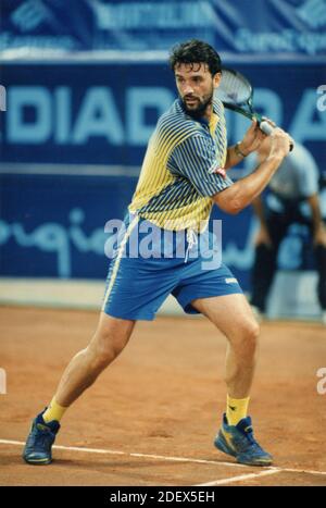Il tennista italiano Omar Camporese e sua moglie Ludovica Viscardi ...