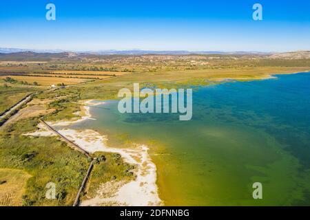 Parco naturale ornitologico, riva del lago di Vrana (Vransko jezero) in ...