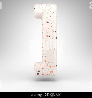 Simbolo della parentesi quadra destra su sfondo bianco. Simbolo 3D in ...