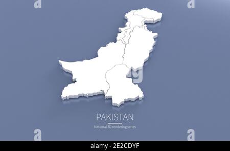 Vi è una mappa globale del mondo, Pakistan Foto stock - Alamy