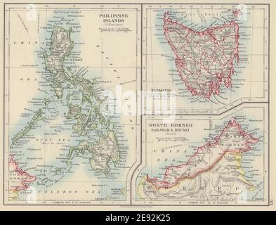 Mappa di Filippine, cartina fisica Asia, Asia orientale, mappa con ...