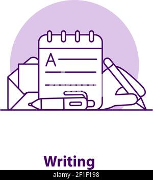 Compiti icona creativi. Elemento di semplice illustrazione. Compiti ...