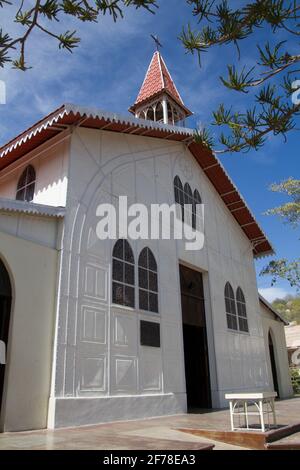 Chiesa di metallo progettato da Gustave Eiffel in Santa Rosalia, Baja ...