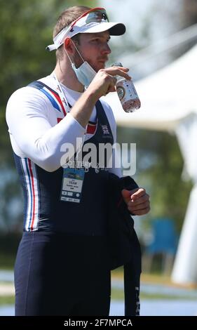 James Rudkin durante una sessione del Team GB per Parigi 2024 al ...