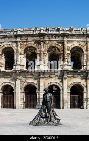 La corrida,NIMES ARENA,Francia Foto stock - Alamy