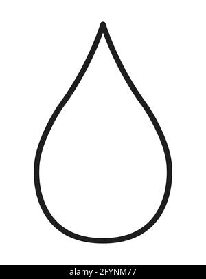Icona goccia acqua, aque natura simbolo. Segno immagine vettoriale ...