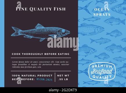 Spratti di alta qualità. Disegno o etichetta astratta di ...