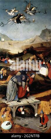 Hieronymus Bosch, la Tentazione di Sant Antonio 1500-1525 Olio su pannello. Il Museo del Prado ...