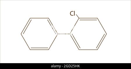 Molecola di benzene - La formula chimica di struttura e modello ...