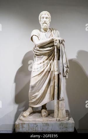 Statua romana di Omero (i secolo d.C.) (II secolo d.C.) museo ...