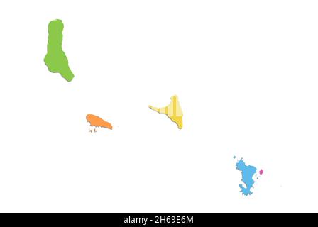 Le isole Comore sulla mappa del mondo Foto stock - Alamy