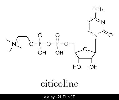 Molecola di citicolina, CDP-colina, citidina difosfato-colina. È usato ...