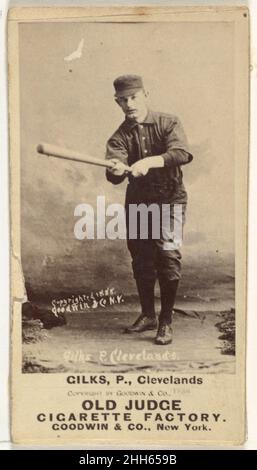 Robert James 'Bob' Gilks, Pitcher, Cleveland, della serie Old Judge ...
