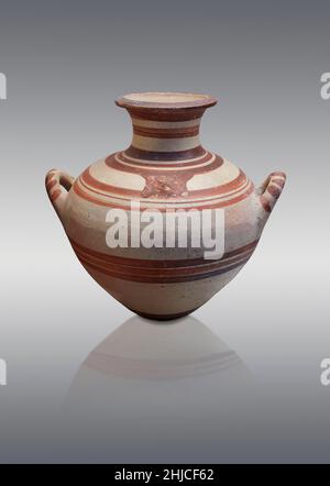 Ceramica micenea - vaso in terracotta Amphora con disegno concentrico a ...