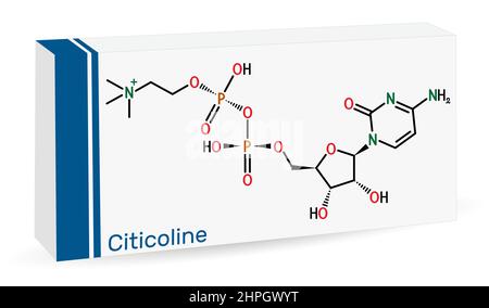 Molecola di citicolina, CDP-colina, citidina difosfato-colina. È usato ...