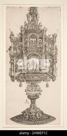 Daniel Hopfer, (artista), tedesco, c.. 1470 - 1536, Ornament con Sirene ...
