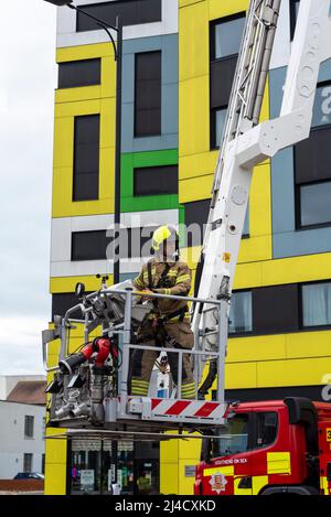 Vigile del fuoco sulla Essex County Fire & Rescue Service Angloco ...