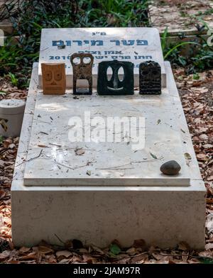 Kibbutz Hulata, tomba di Israele di Peter Merom (1/11/1919 in Germania ...
