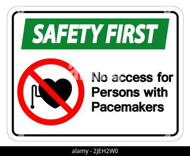 Sicurezza prima non è consentito l'accesso alle persone con simbolo ...