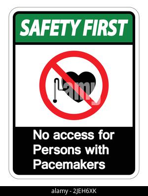 Sicurezza prima non è consentito l'accesso alle persone con simbolo ...