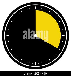 Icona del cronometro: 20 minuti 20 secondi o 4 ore Foto stock - Alamy