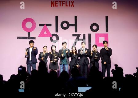 (L-R) Cheong Jai-Hoon, Chae KYoung-Sun, Lee Yoo-mi, Hwang Dong-Hyuk ...