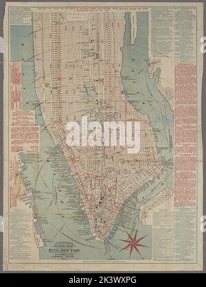 Mappa della città di New York : con le città adiacenti di Brooklyn ...