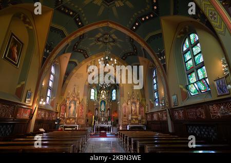 A view of the monastery complex of the Sisters of Our Lady of Mercy in Krakow, seen on the eve ...
