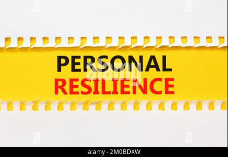 Simbolo di resilienza personale. Concetto di resilienza personale ...