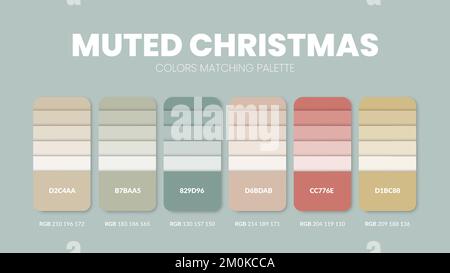 Tavolozza di colori in una collezione a tema Passion color. Schema ...