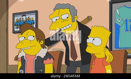 THE SIMPSONS, (da sinistra): Nelson Muntz, Wendell Borton, Homer ...