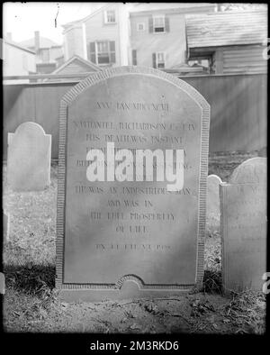 Salem, Charter Street, monumenti, lapidi, Samuell Shattock , Cimiteri ...