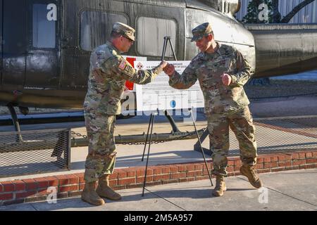 Il comandante della Brigata Medica del 32d, col. Marc Welde e Cmd ...