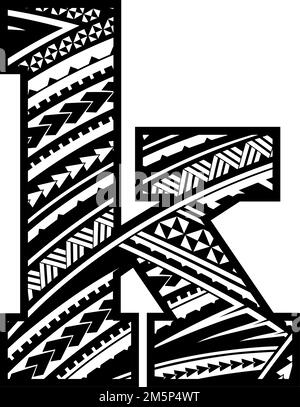Tatuaggi tribal style illustrazione della croce polinesiano con ...
