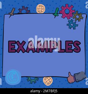 Simbolo di testo che mostra esempi, Word per foto esempio modello da ...