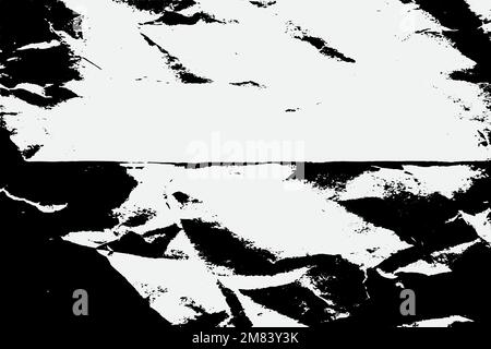 Nero carta bianca vecchia rovinata ruvida grunge graffiata strappata ...