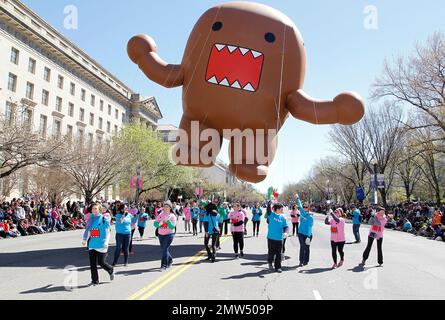 IMAGE DISTRIBUTED FOR NHK WORLD - NHK WORLD TV's mascot Domo, left, and ...